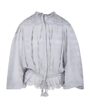 Isabel Marant Étoile Polly Lace Blouse - Light Blue