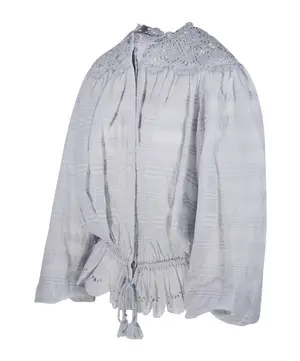 Isabel Marant Étoile Polly Lace Blouse - Light Blue