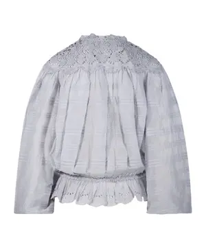Isabel Marant Étoile Polly Lace Blouse - Light Blue