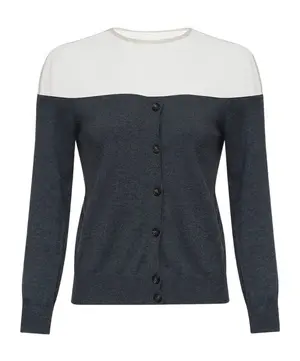 MAISON MARGIELA Sheer-panel Buttoned Cardigan - Black