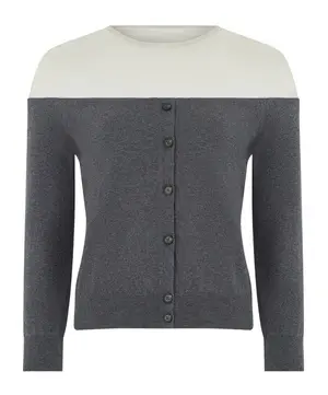 MAISON MARGIELA Sheer-panel Cardigan - Grey