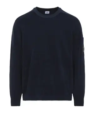 C.P. COMPANY Long-sleeved Crewneck Jumper - Black