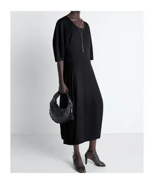 LEMAIRE Balloon Midi Dress - Granite
