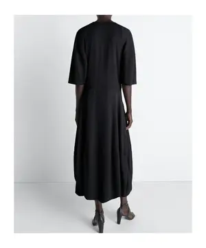 LEMAIRE Balloon Midi Dress - Granite