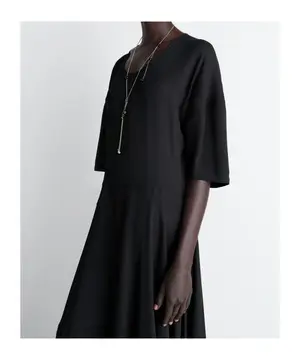 LEMAIRE Balloon Midi Dress - Granite