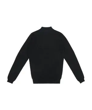 Karl Lagerfeld High Neck Long Sleeve Sweater - Black