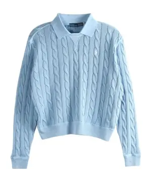 Polo Ralph Lauren Cable Knit Polo Collar Sweater