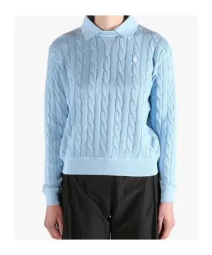 Polo Ralph Lauren Cable Knit Polo Collar Sweater