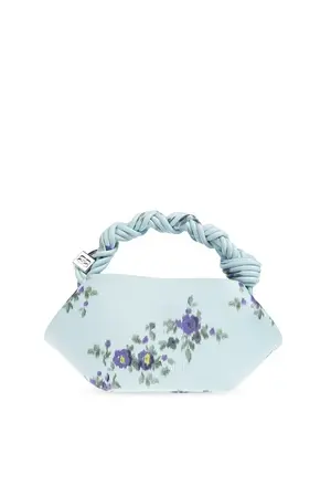 GANNI Mini Bou Bag In Printed Floral - Blue