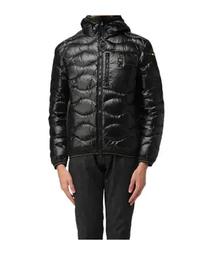 BLAUER. Quilted Hooded Down Jacket - Black