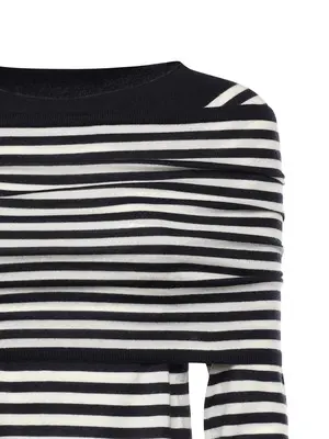 Max Mara Striped Long Sleeve Sweater - Blue/white