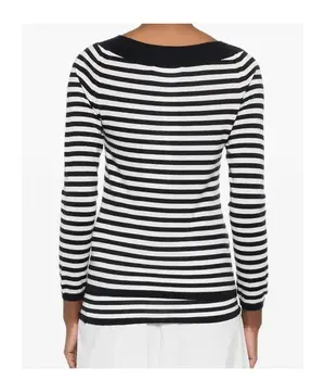 Max Mara Striped Long Sleeve Sweater - Blue/white