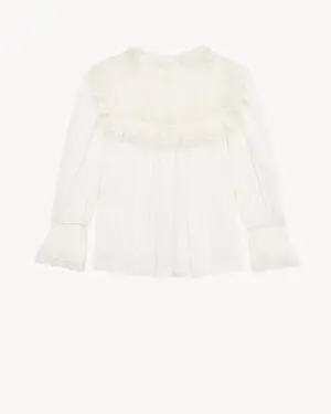 Saint Laurent Embroidered Lace Shirt