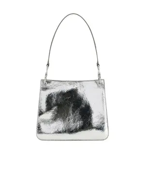 JIL SANDER Logo-detailed Shoulder Bag In Laminated Ovine Leather