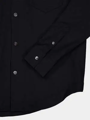 AMI Paris Oversized Sharp-collar Shirt - Black