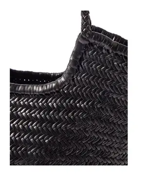 Dragon Diffusion Ns Diagonal Triple Jump Handwoven Tote Bag - Black