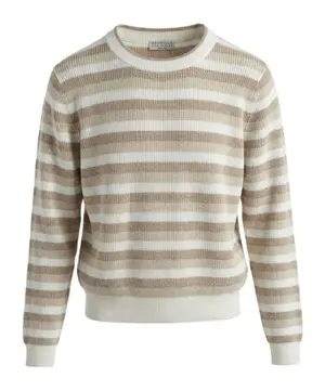 BRUNELLO CUCINELLI Brunello Cucinelli Striped Crewneck Sweater