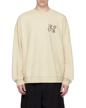 Palm Angels Embroidered Logo Crewneck Sweatshirt
