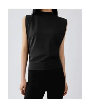 Jacquemus Sleeveless Draped Panel Top With Open Back