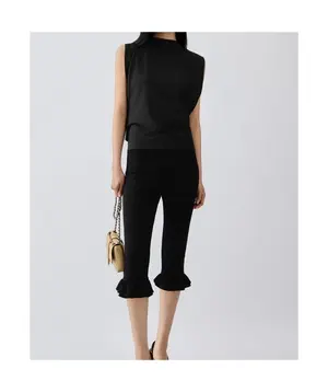 Jacquemus Sleeveless Draped Panel Top With Open Back