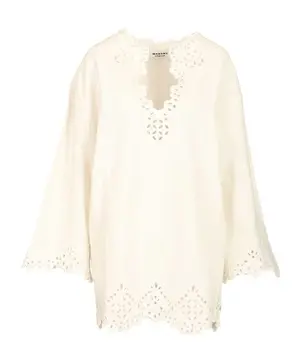 Isabel Marant Étoile Long-sleeved Embellished Cover-up - White