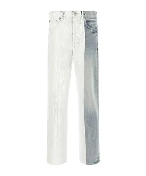 PURPLE BRAND Crackle Silver Coated Jeans