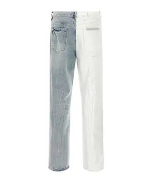 PURPLE BRAND Crackle Silver Coated Jeans