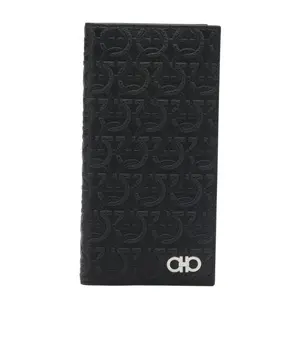 FERRAGAMO Card Holder 'gancini - Black