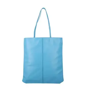 JIL SANDER Linea Leather Tote Bag - Blue