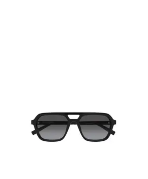 Saint Laurent Aviator Frame Sunglasses - Black