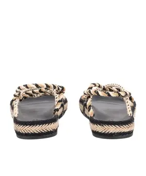 Isabel Marant Étoile Kitza Rope Flat Sandals - Black