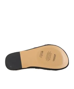 Isabel Marant Étoile Kitza Rope Flat Sandals - Black