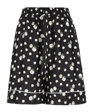 Dolce & Gabbana Floral Print Silk Shorts