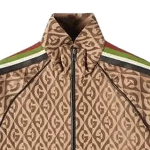 Gucci Gg Jacquard Zip Jacket