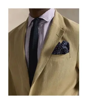Polo Ralph Lauren Single-breasted Linen Blazer - Nude