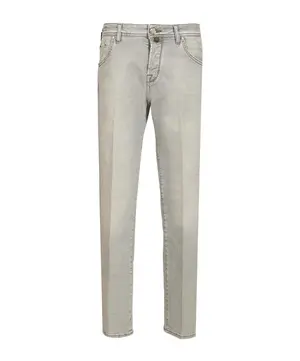 Jacob Cohen Scott Slim Cropped Jeans - Nude
