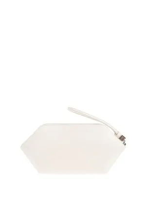 GANNI Bou Printed Pouch Bag - Cream