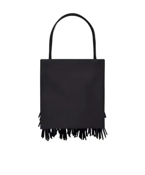 Marni Sequin Embellished Satin Tote Bag With Fringe Detail