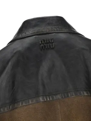 Miu Miu Panelled Long Sleeve Jacket