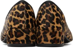 Repetto Camille Leopard Print Low Heels - Black