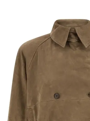 ROTATE BY BIRGER CHRISTENSEN Oversized Double-breasted Jacket With Belt