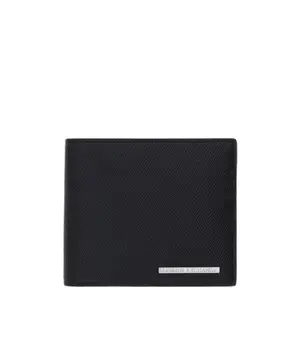 Armani Exchange Logo-plaque Bi-fold Wallet - Black