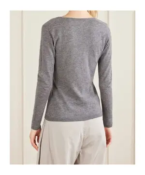 THE ROW Nezena Cashmere Sweater - Light Gray