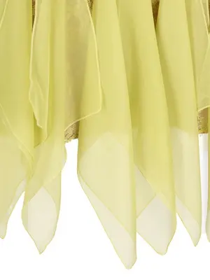 Valentino Garavani Lace Frayed-hem Short Dress