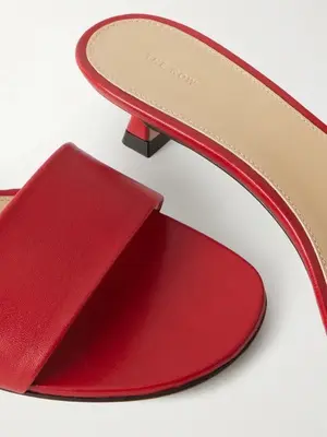 THE ROW Combo Leather Mules