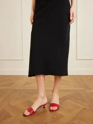 THE ROW Combo Leather Mules