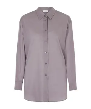 JIL SANDER Muslin Oversized Shirt - Gray