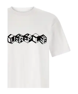 PURPLE BRAND Cube Logo Print T-shirt