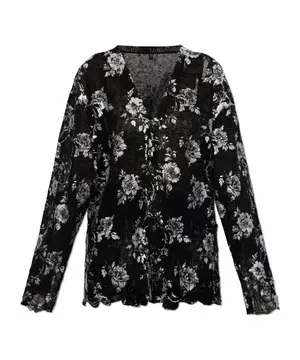 R13 Printed Floral Cardigan