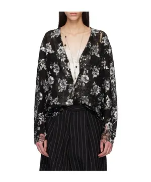 R13 Printed Floral Cardigan